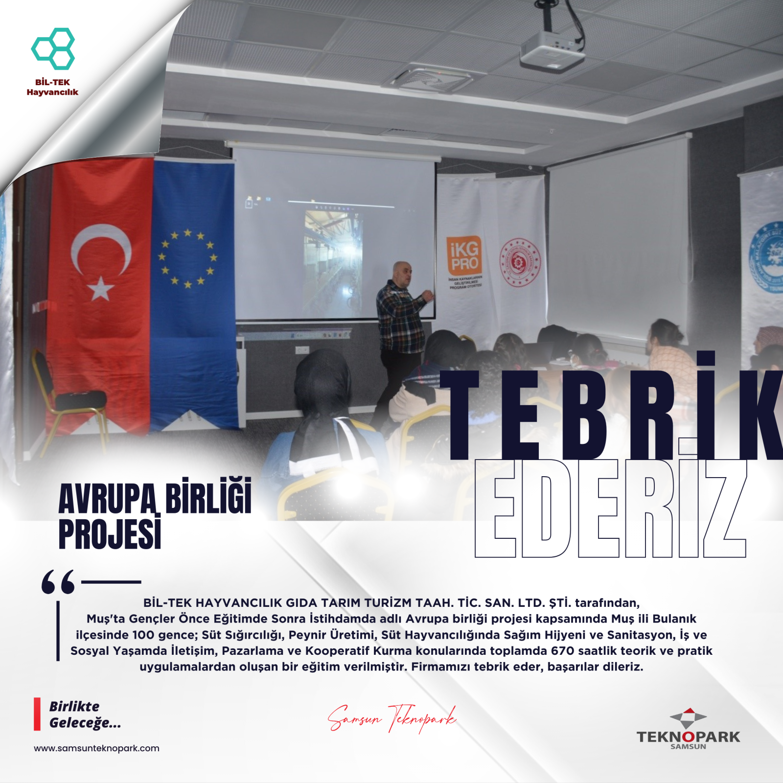 Samsun Teknopark bünyesinde faaliyet gösteren; BİL-TEK HAYVANCILIK GIDA ... Samsun Teknopark bünyesinde faaliyet gösteren; BİL-TEK HAYVANCILIK GIDA ...